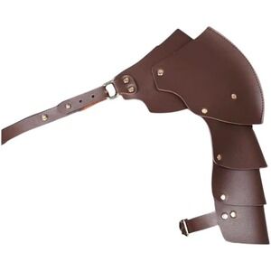 Accessories | Brown Faux Leather Medieval Viking Gladiator Pauldron ...